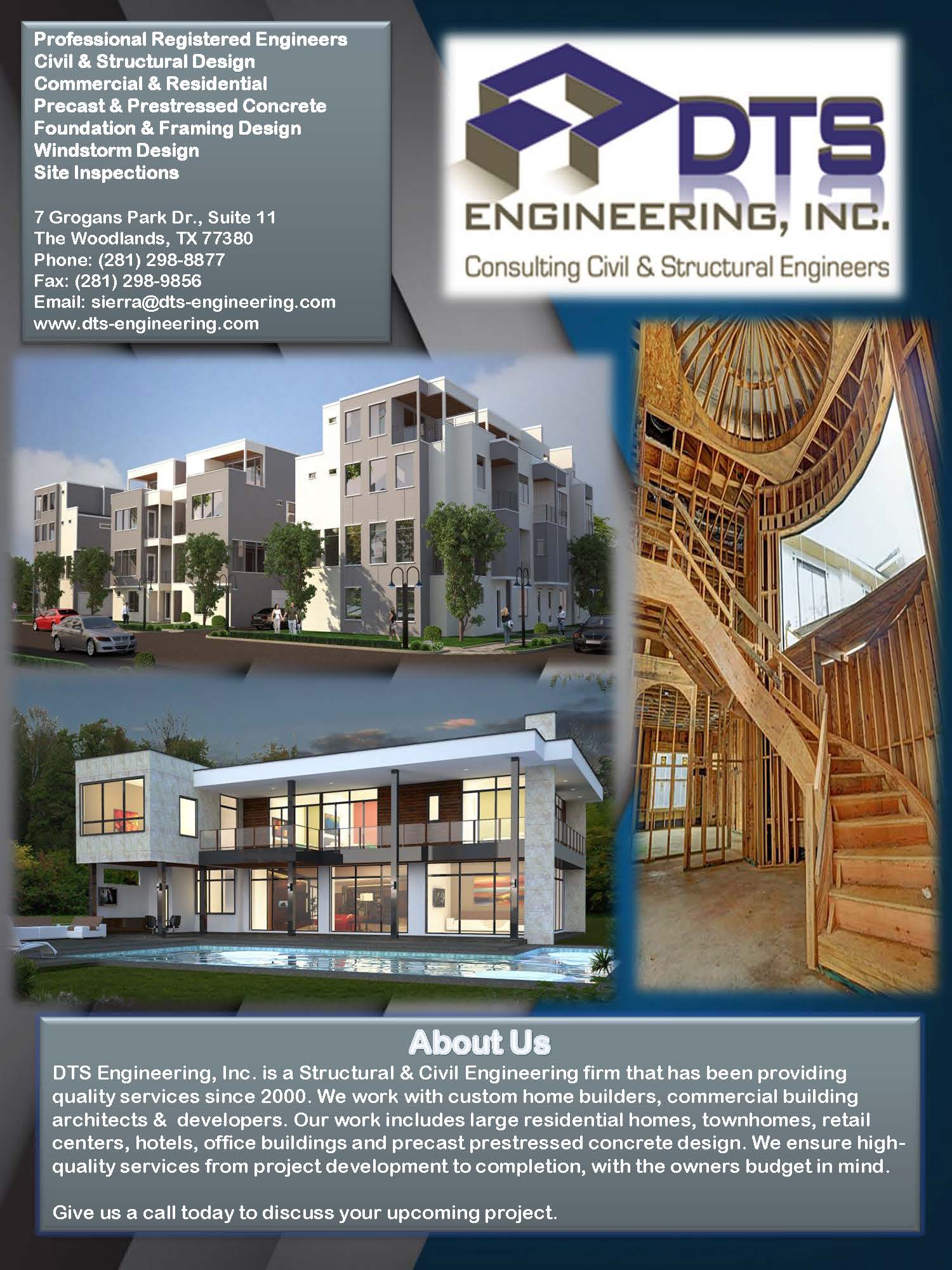 Brochures & Engineer Resources | DTS Engineering, Houston, TX.
